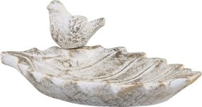 Bílo - zlaté antik cementové krmítko pro ptáčky Vittel - 22*14*9cm