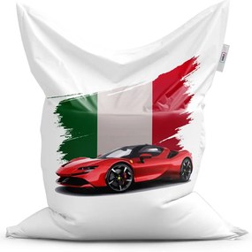 Sablio Sedací vak Ferrari Italská vlajka - 200x140 cm