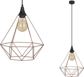 Závěsné Stropní Svítidlo Moderní Retro Lustr Edison Industriální Měď
