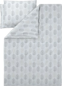 Livarno® Ložní povlečení z jemného flanelu, 240 x 220 cm, 70 x 90 cm (listy/bílá)