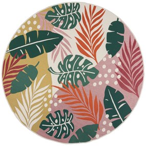 Flair Rugs koberce Kusový koberec Dauntless Hawaii Coral – na ven i na doma - 160x160 (průměr) kruh cm