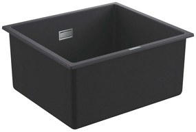 Grohe - Kompozitní dřez K700 s odtokem, 46x41 cm, granitová černá 31653AP0