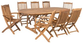 Dřevěná zahradní sada stolu a židlí MAUI Beliani