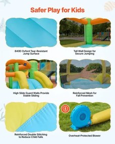 Nafukovací skákací hrací deska, 3,2 × 3,1 × 1,9 m VEVOR