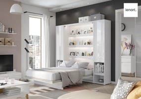 Casarredo Výklopná postel 90 REBECCA bílá lesk/bílá mat