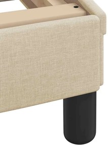 Postel s matrací Dover krémová 90 x 200 cm textil 3208329