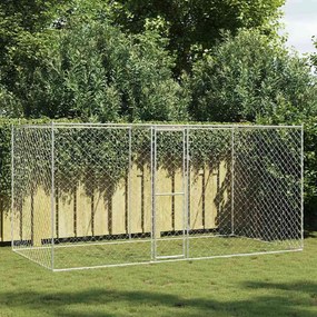 Klec pro psa Stříbrná 400 x 200 x 200 cm Pozinkovaná ocel 3368309