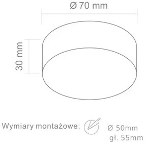 Moderní bodové svítidlo Bola