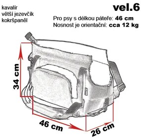 Cestovní taška pro psy  s chlupatinou, no. 9, růžová, vel. 1