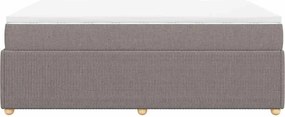 Box spring postel s matrací taupe 140x200 cm textil 3285578