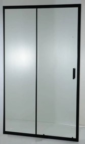 Olsen Spa Sprchové dveře do niky TREOS NEW BLACK BARVA rámu - Černá matná, Rozměr A - 120 cm, Směr zavírání - Univerzální Levé / Pravé, Výplň - Čiré bezpečnostní sklo - 6 mm OLBTREO120BC