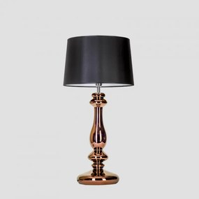 4concepts Luxusní stolní lampa VERSAILLES COPPER Barva: Černo-bílá