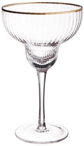 GOLDEN TWENTIES Sklenice na Cosmopolitan se zlatým okrajem 350 ml