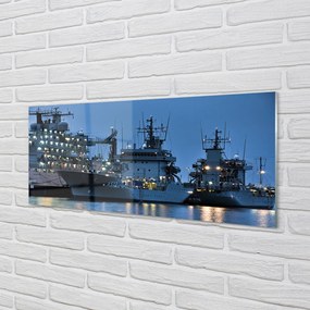 akrylový obraz Lodě mořské oblohy 120x60 cm