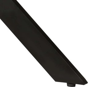 Jídelní stůl Ø 110 x 78 cm masivní mangovníkové dřevo a ocel 338454