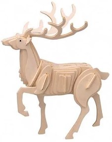 Woodcraft construction kit Woodcraft Dřevěné 3D puzzle jelen