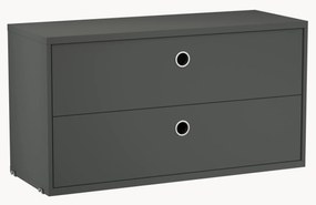 Skříňka do modulárního regálového systému se zásuvkami String System