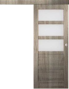 posuvné interiérové dveře na stěnu vasco doors BRAGA model 4 Průchozí rozměr: 70 x 197 cm, Orientace dveří: Levé dveře, Dekor: Dub sonoma