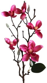 Růžová umělá magnolie 64cm