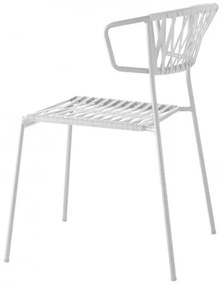 Scab Židle LISA CLUB s područkami bílá Barva kostry Scab ZT-holubičí šeď PVC výplet SCAB P10 - bílá 287310