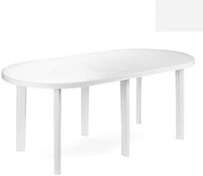Zahradní stůl LAMAL — 181x90x72, plast, bílá