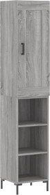Skříň highboard šedá sonoma 34,5 x 34 x 180 cm kompozitní dřevo 3200327