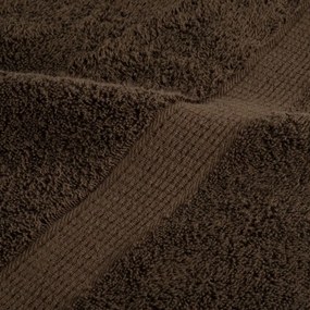 Prémiové ručníky SOLUND 4 ks hnědé 50x100 cm 600 g/m² 137234