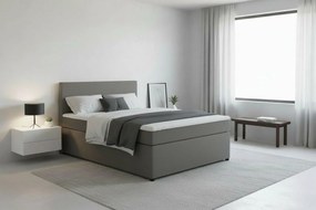 XXXLutz POSTEL BOXSPRING, 140/200 cm, šedá MID.YOU - Jednolůžkové postele - 000044002909