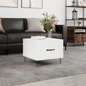 vidaXL Konferenční stolek 50x50x40 cm kompozitní dřevo [829380] Barva: Bílá