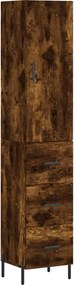 Skříň highboard kouřový dub 34,5 x 34 x 180 cm kompozitní dřevo 3198862