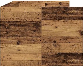 Daybed se zásuvkou Staré dřevo 90 x 190 cm Kompozitní dřevo 3334002