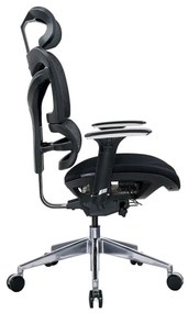 Dalenor Ergonomická kancelářská židle Tech Games, síťovina, černá