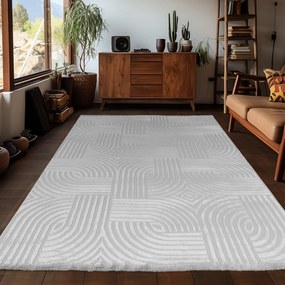 Ayyildiz, Kusový koberec Sahara 1112 Silver, 80x150, šedá, obývací pokoj