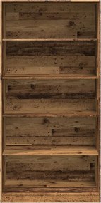 Šatní skříň old wood 100 x 50 x 200 cm kompozitní dřevo 3307736