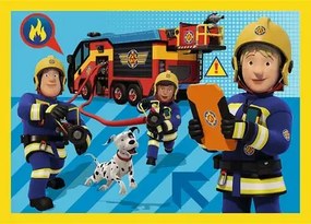 TREFL Puzzle Požárník Sam: Hasič na výjezdu 4v1 / 35, 48, 54, 70 dílků