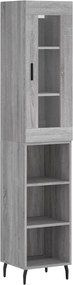 Skříň highboard šedá sonoma 34,5 x 34 x 180 cm kompozitní dřevo 3199383
