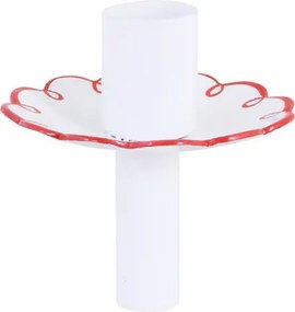 Kovový svícen na láhev Saga White Red Strömshaga