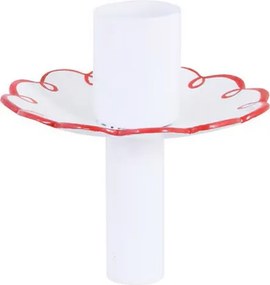 Kovový svícen na láhev Saga White Red Strömshaga