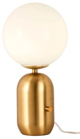 Světla a lustry REDO GROUP Art Deco zlatá stolní lampa do ložnice HELIOS 35 cm