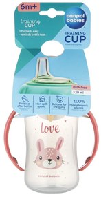 Canpol babies Hrneček tréninkový Cute Animals se silikonovým pítkem 320 ml Pejsek