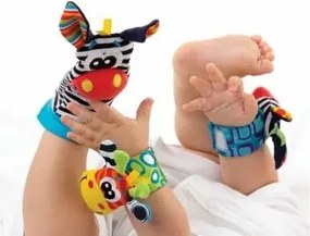 Playgro - Chrastící ponožky a náramky pastelové / plastelové