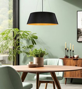Černé závěsné LED svítidlo Umbria s dřevěným dekorem 24W  - Candellux