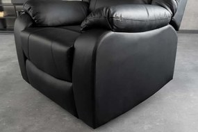 Designové křeslo Movie černá ekokůže