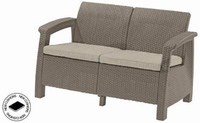 Zahradní nábytek Keter Corfu love seat dvousedačka cappucccino