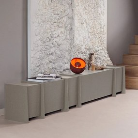 Šedý TV stolek v dekoru jasanu 102x53x44 cm Brock – WOOOD