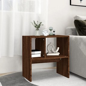 Odkládací stolek Hnědý dub 50x30x50 cm kompozitní dřevo - Default Title