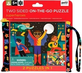 Petit Collage Oboustranné puzzle Superhrdinové / 49 dílků / od 5 let