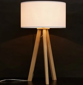 Kokoon Design Stolní lampa Trivet Mini Barva: šedá/přírodní TL00200GRNA