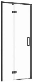 Cersanit Larga - Sprchové dveře 90x195 cm, levé, černá/čiré sklo S932-128