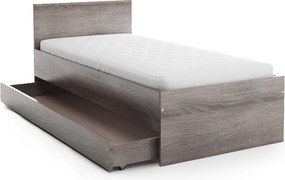 Postel ELISA 90 x 200 cm, dub lanýž Matrace: Matrace Coco Maxi 20 cm, Rošt: Bez roštu